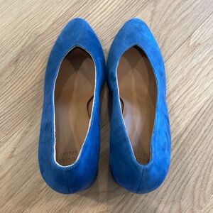 Sezane Shoes Sezane Alice Heels In Blue Poshmark